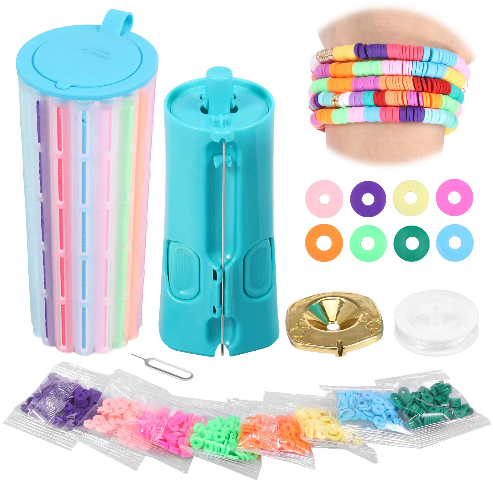 DIY Charm Bracelet Machine Rotate Click Bracelet Making Kit DIY Jewelry ...