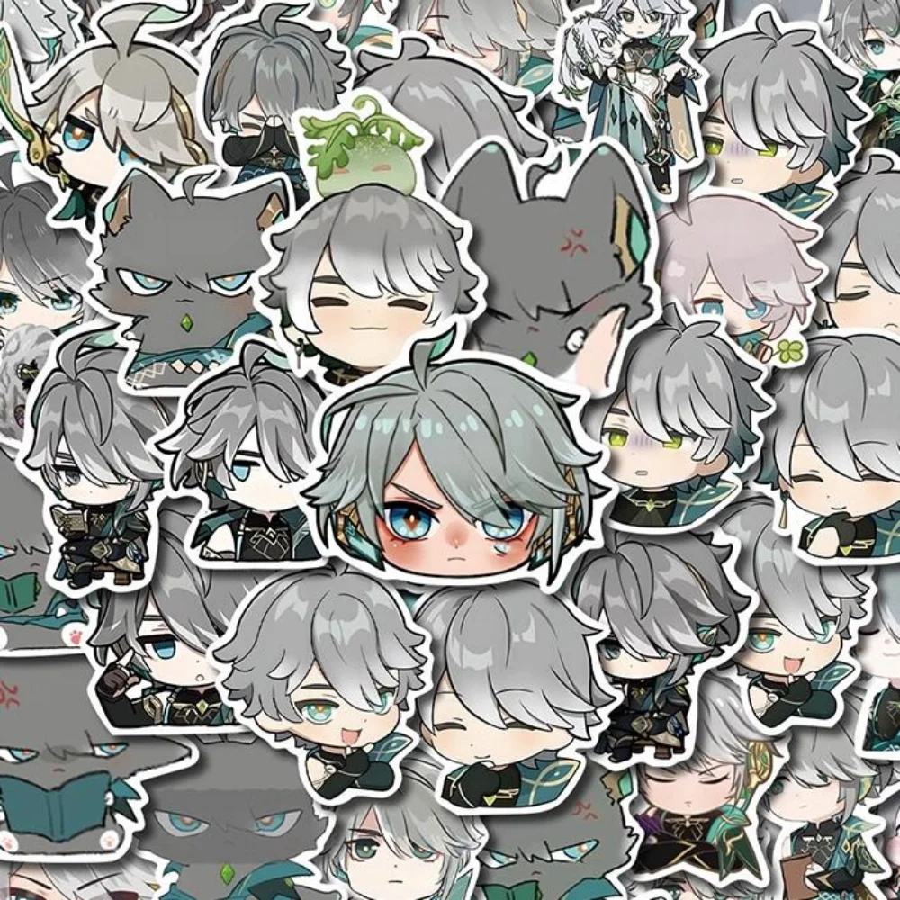 54Pcs-AlHaitham-Sticker-Japanese-Anime-Stickers-Kawaii-Student ...