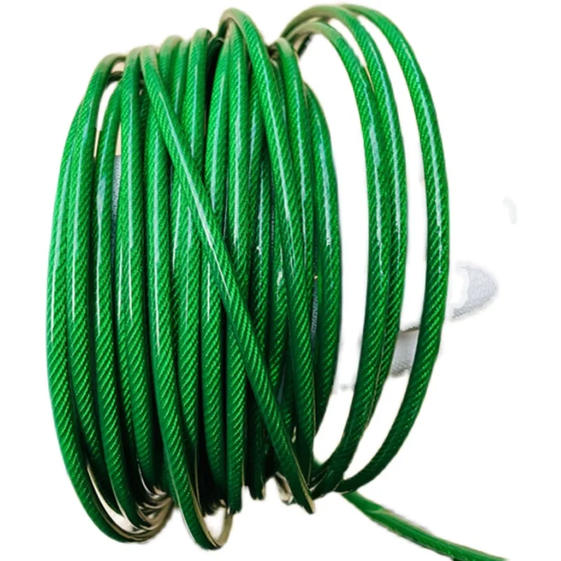 HQ-GR01-Green-PVC-Plastic-Coated-Stainless-Steel-304-Wire-Rope-Cable-0 ...