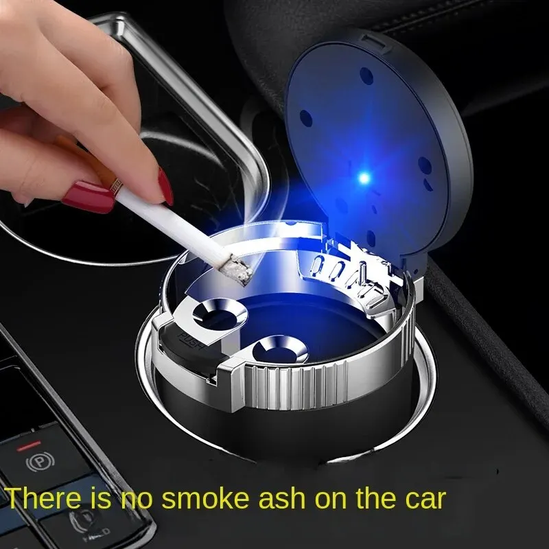 Car-Ashtray-Creative-Personality-Car-Ashtray-with-Lid-LED-Light-Dual ...