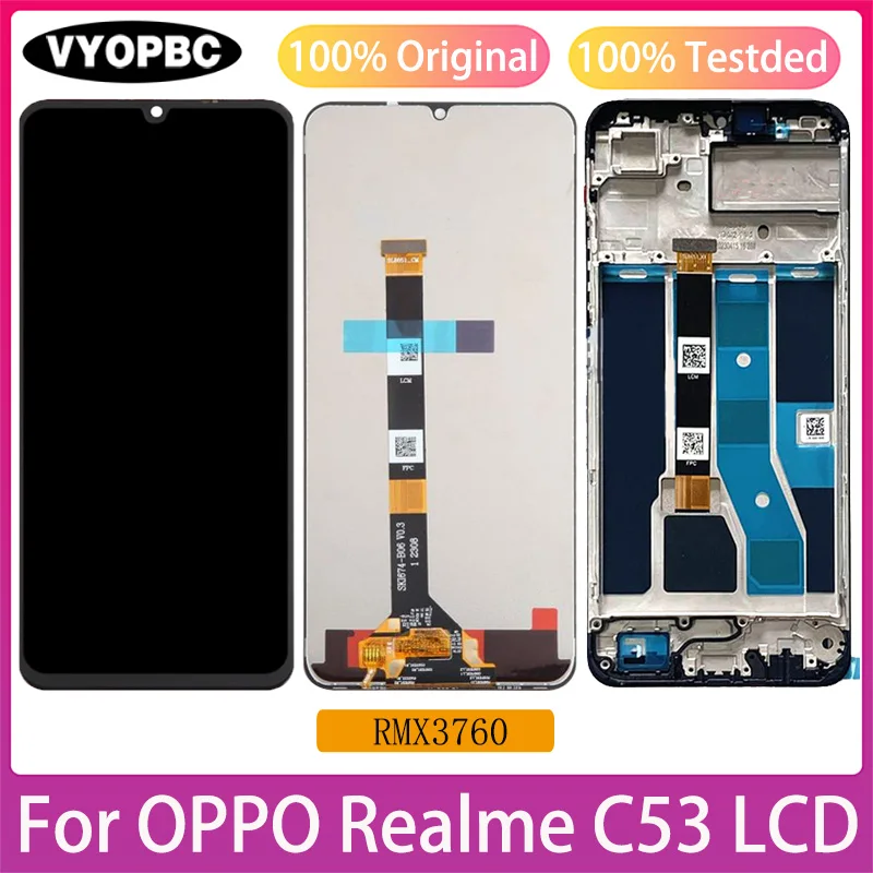Original-LCD-Display-For-OPPO-Realme-C53-With-Frame-Panel-Digitizer ...
