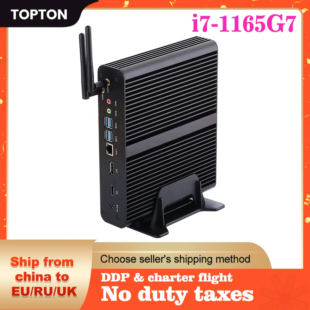 2021 novo 11th gen fanless intel mini pc core i7 1165g7 10710u gaming ...