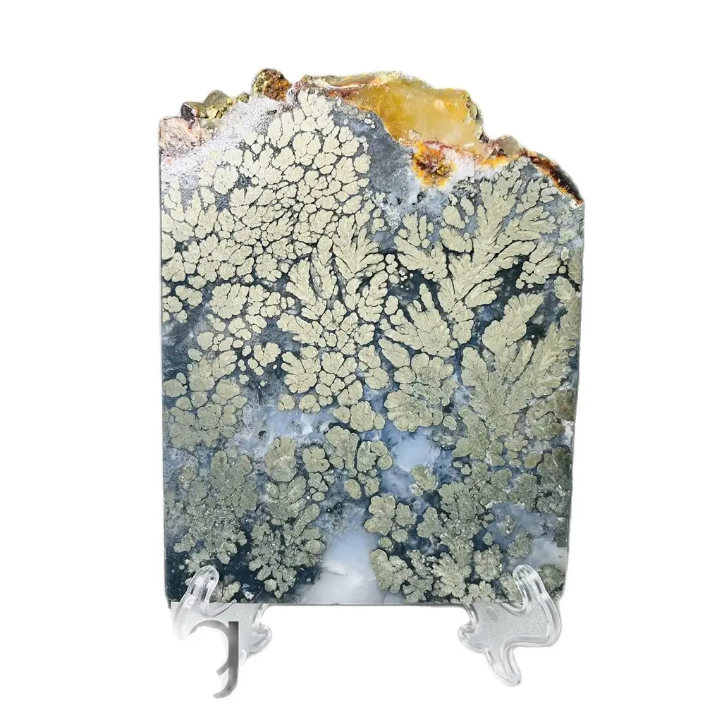 Natural-Gem-Marcasite-Agate-Geode-Mineral-Specimen-Slice-Witchcraft ...