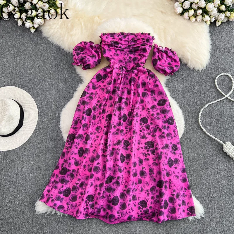 Gagaok-Beach-Holiday-Dress-Fashion-Gentle-Style-Strapless-Backless ...