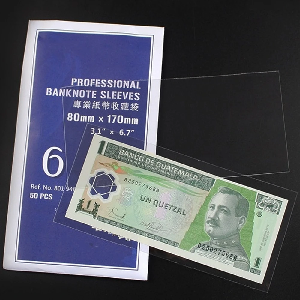 50-Pcs-80mm-170mm-Currency-Banknote-Sleeves-Holder-Paper-Money ...