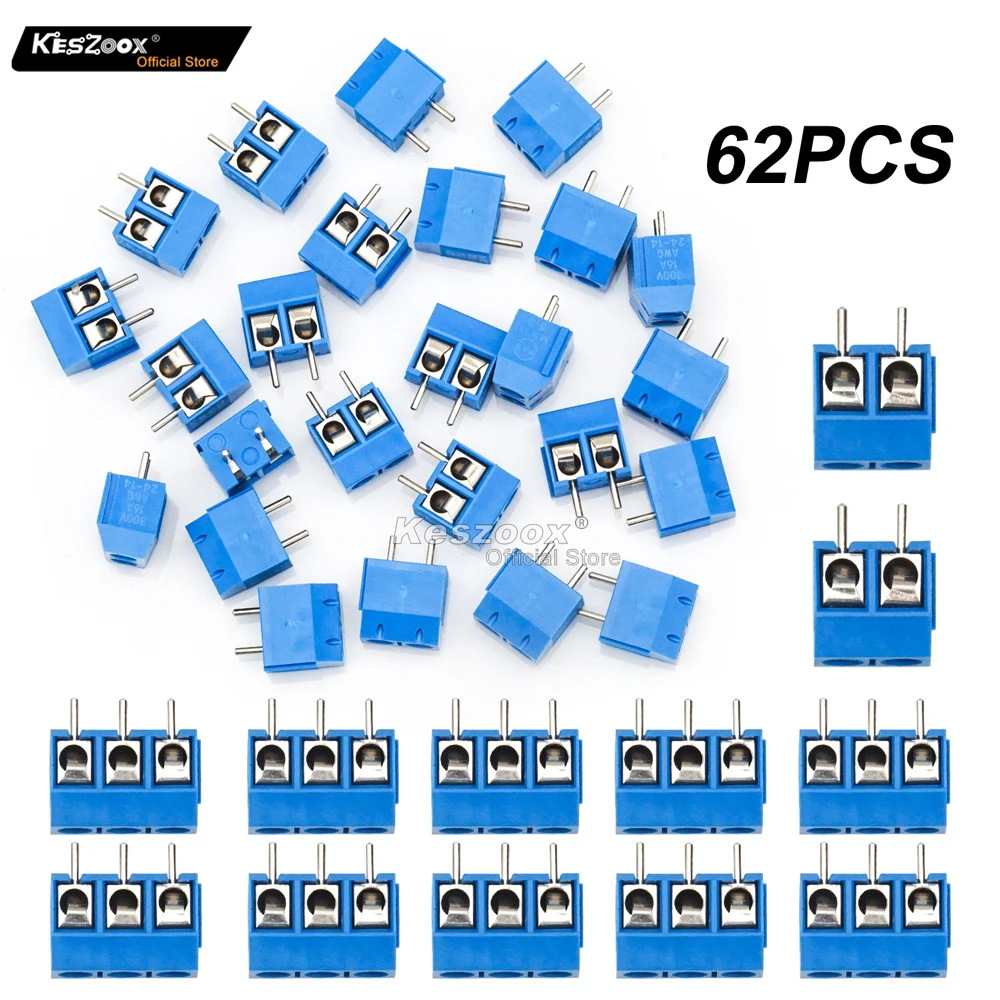 Keszoox-conector de bloque de terminales de tornillo de montaje PCB ...