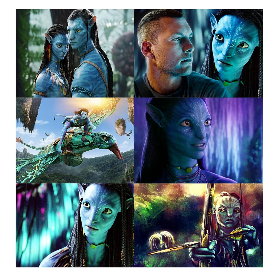Avatar I See You, 5D Diamond Painting Movie Flying Ferocious Animals ...