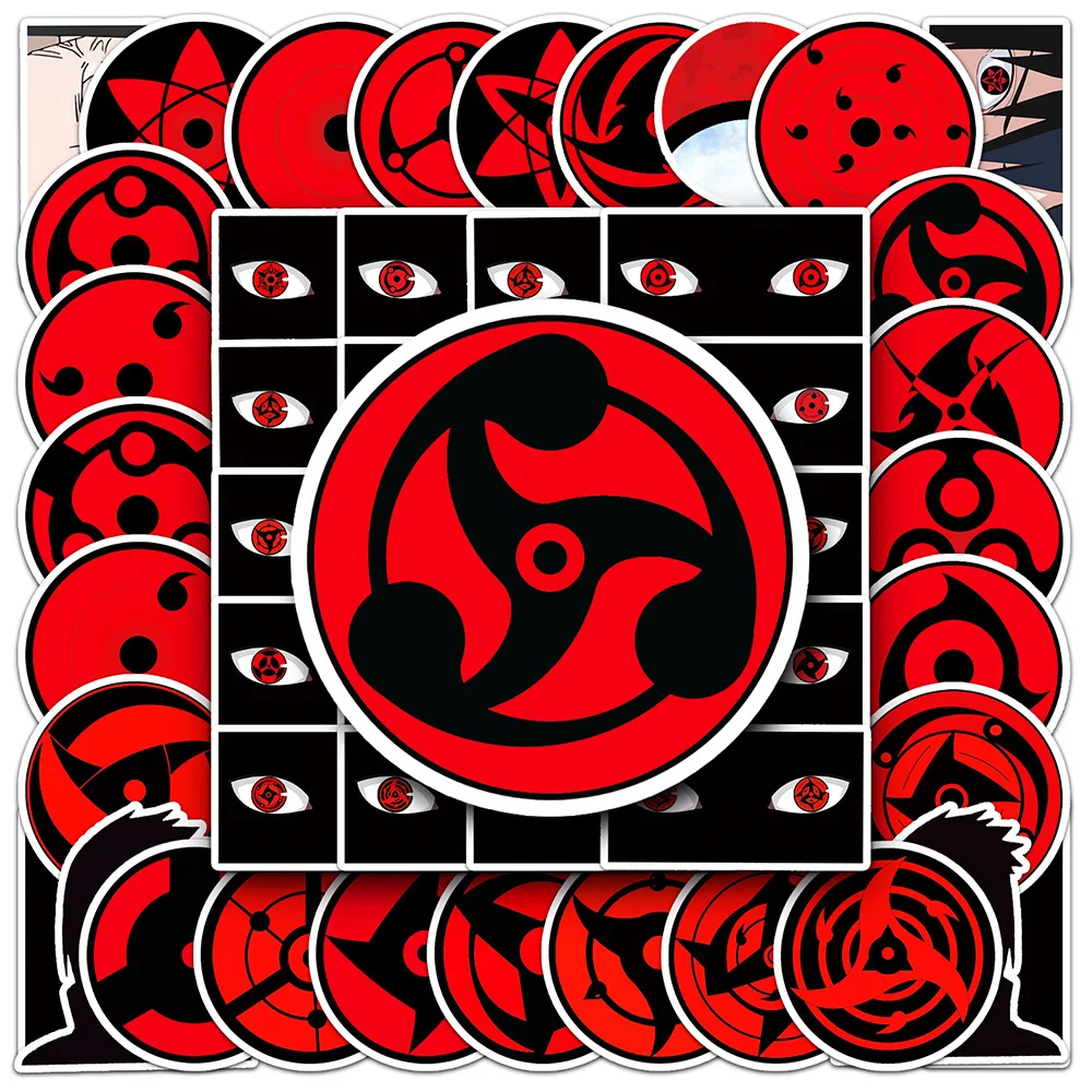 10-30-50pcs-Anime-NARUTO-The-Sharingan-Stickers-for-Kids-DIY-Graffiti ...