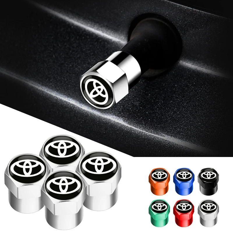 4Pcs-set-Alloy-Car-Tire-Valve-Stem-Air-Caps-Anti-theft-Airtight-Cover ...