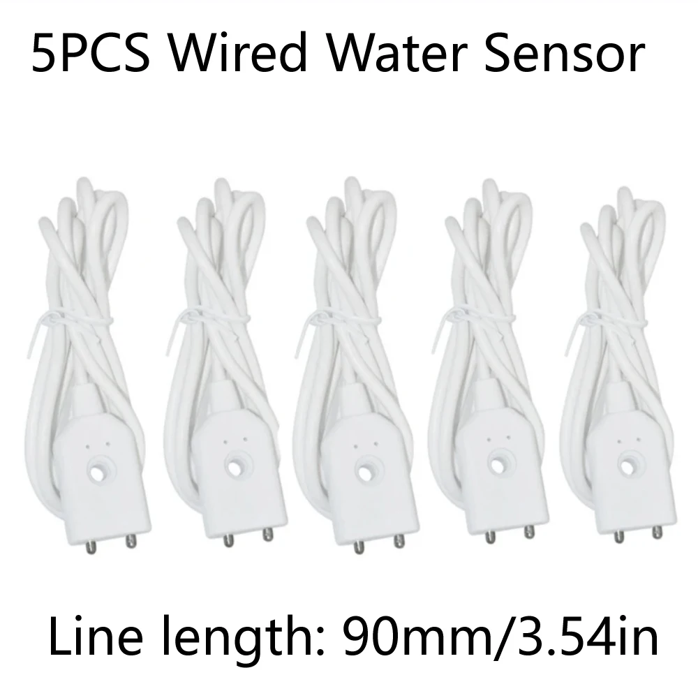 5PCS-Wired-Type-Line-Wire-Water-Leakage-Alarm-Detector-Water-Sensor-NO ...
