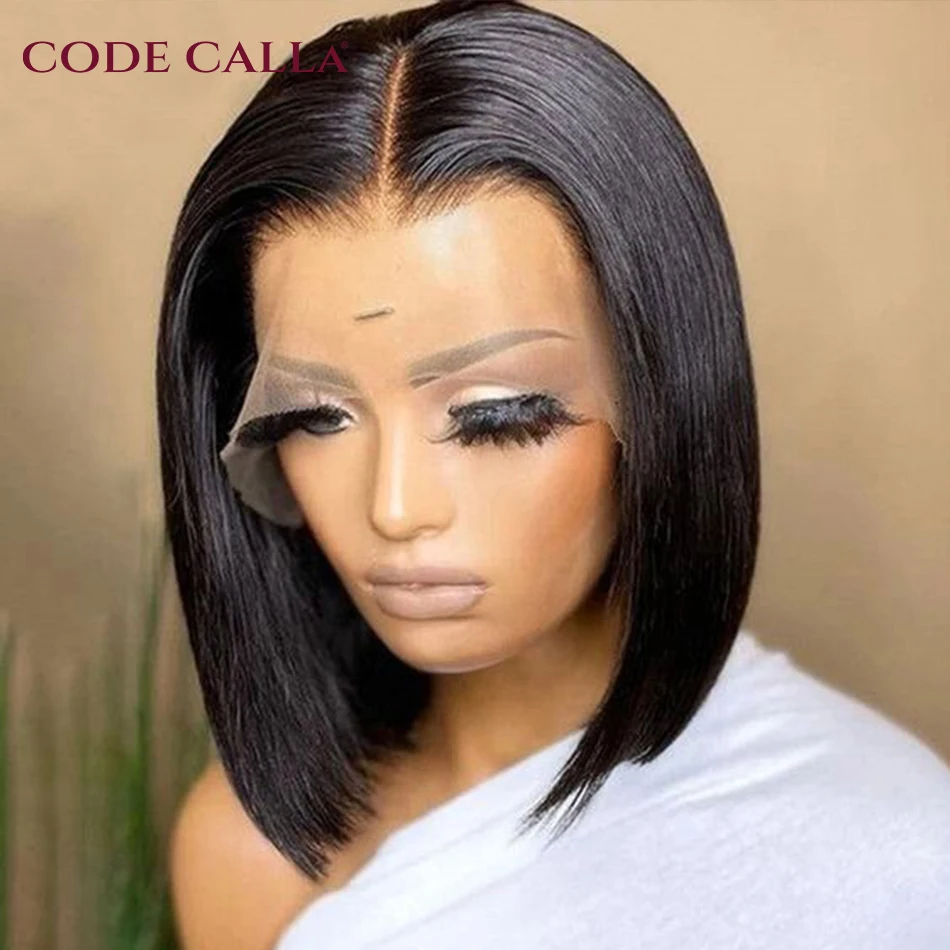 short-bob-human-hair-wigs-brazilian-13x1-glueless-straight-lace-front