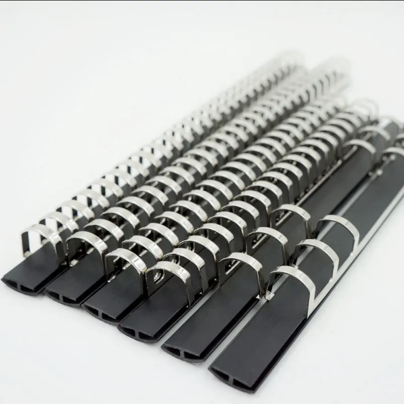 5Pcs A4/A5/B5 Metal Binding Clips Sliver Black Slider Loose Leaf Spiral ...