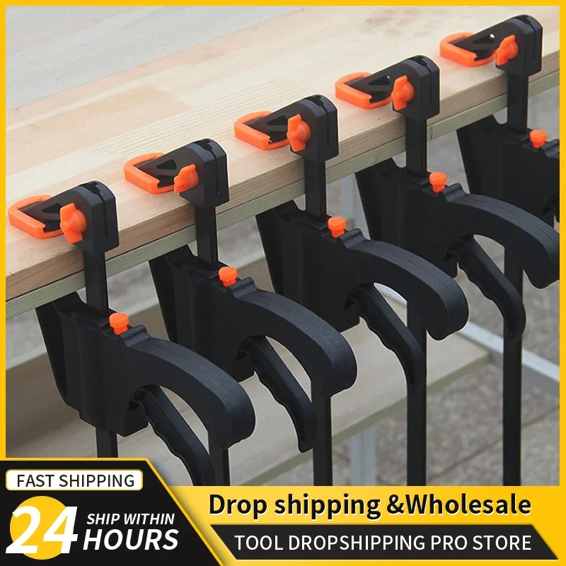5-2pcs-Woodworking-Work-Bar-4-Inch-Clamp-Clip-Set-Hard-Quick-Ratchet ...
