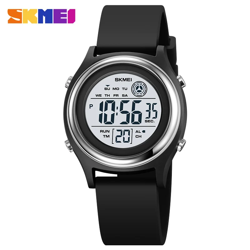 SKMEI 2094 Luxury Digital Womens Wristwatches Stopwatch Lady LED ...