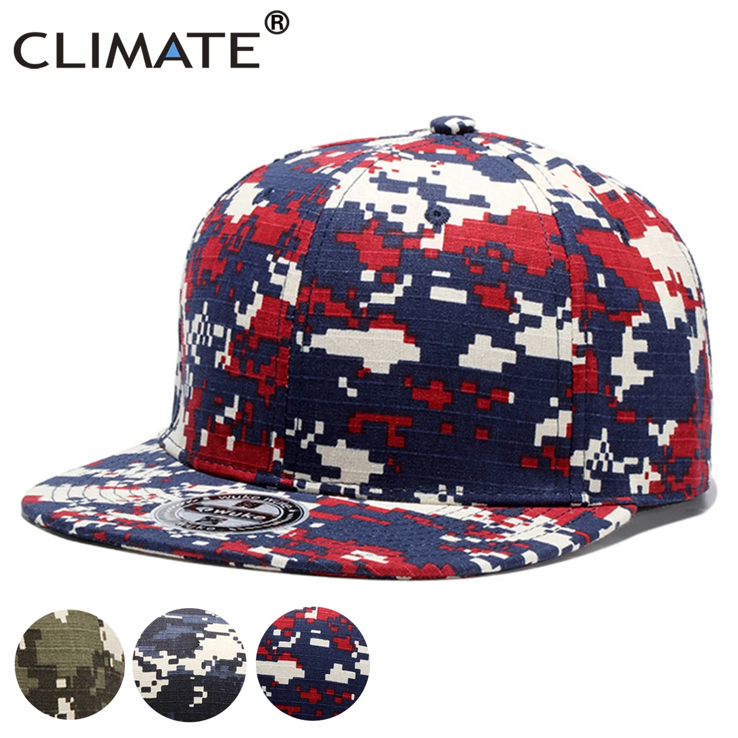 CLIMATE-Camouflage-Hip-Hop-Snapback-Cap-Street-Dancer-Cap-Hat-New-Cool ...