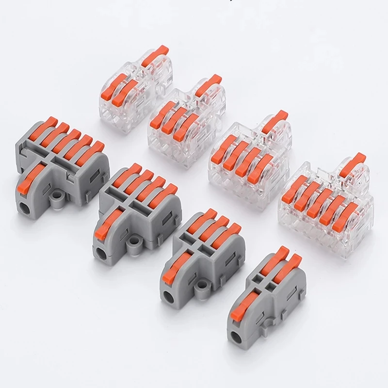 5Pcs Fast Universal Compact Conductor Junction Box spring splice ...