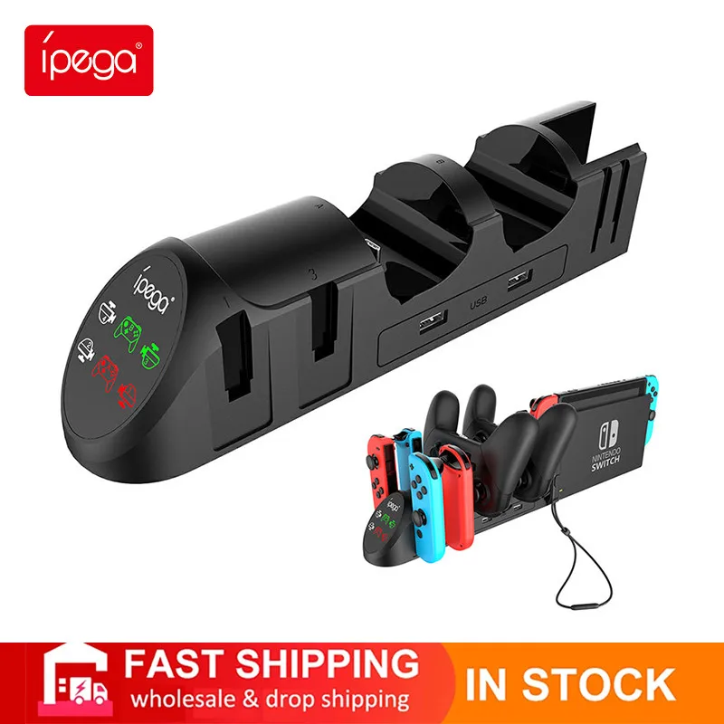 Ipega 9187 Switch Charging Dock 9 In 1 Controller Charger For Nintendo ...