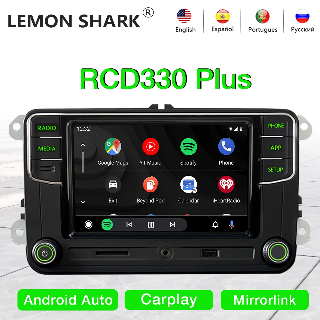 Noname RCD330 Plus Carplay Car Radio Android Auto Green Light MIB ...