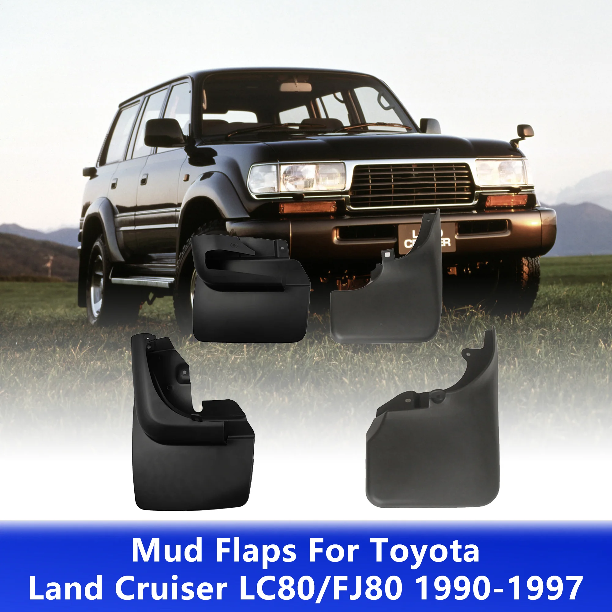 1990-1997 LC80 Cruiser Fender Toyota FJ80 Cruiser PP Soft Rubber Tire ...