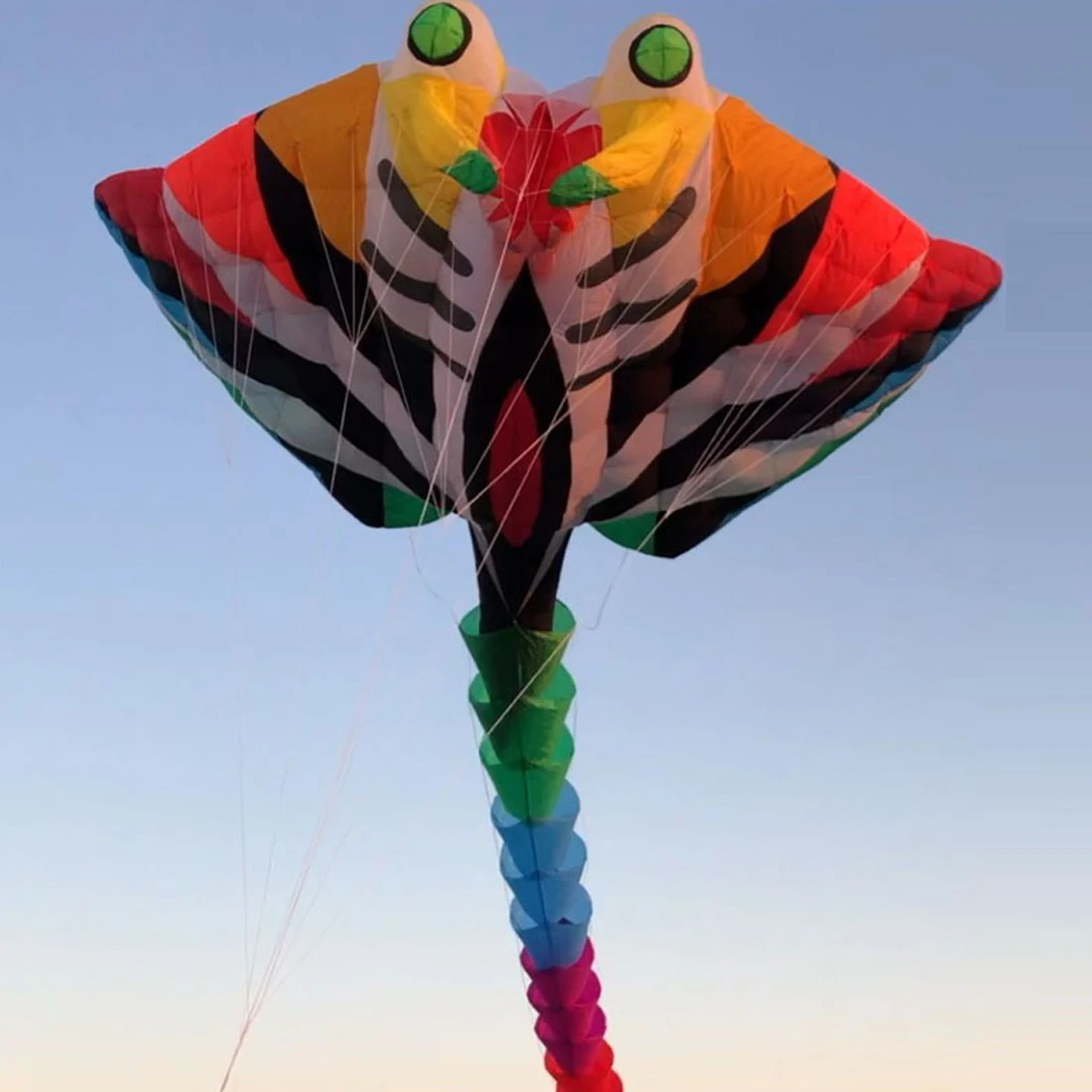 15M 30D Thunder Devil Fish Soft Kite Nylon Inflatable Kite Tear ...