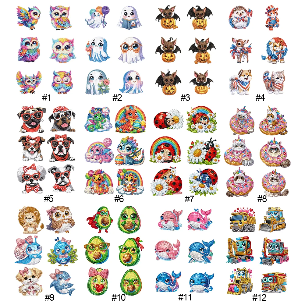 6Pcs-Diamond-Painting-Fridge-Magnet-Big-Eyes-Avocado-Diamond-Art-Fridge ...