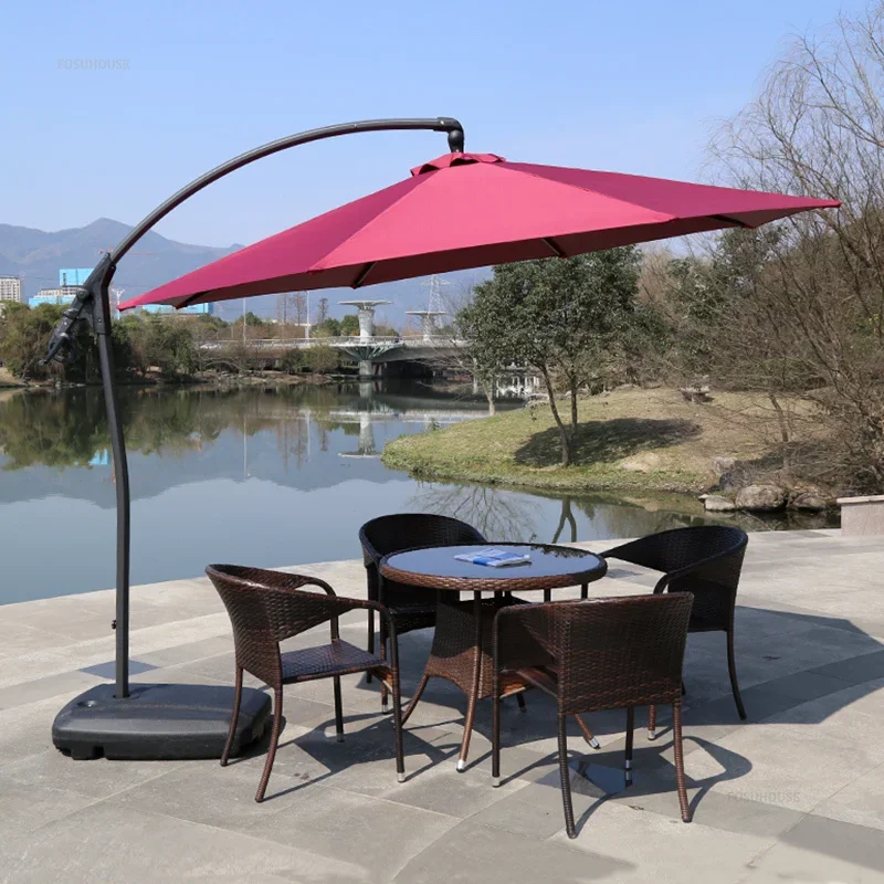 Outdoor-Gazebos-Courtyard-Large-Sun-Umbrella-Beach-Roman-Banana ...