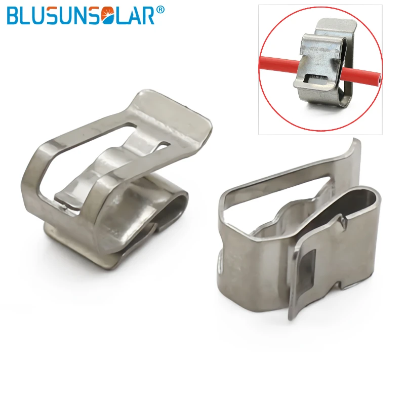 10-50-PCS-Stainless-Steel-Solar-PV-Cable-Clip-Clamp-For-2-PV-Solar ...