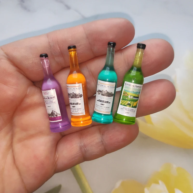 10pcs-Mini-Wine-Bottle-Resin-Alcohol-Wine-Pendant-Miniature-Party-Gift ...