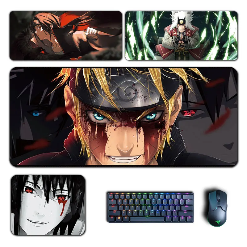 Anime-Naruto-Mouse-Pad-Kakashi-Uchiha-Itachi-Sasuke-XXL-MousePad-Manga ...