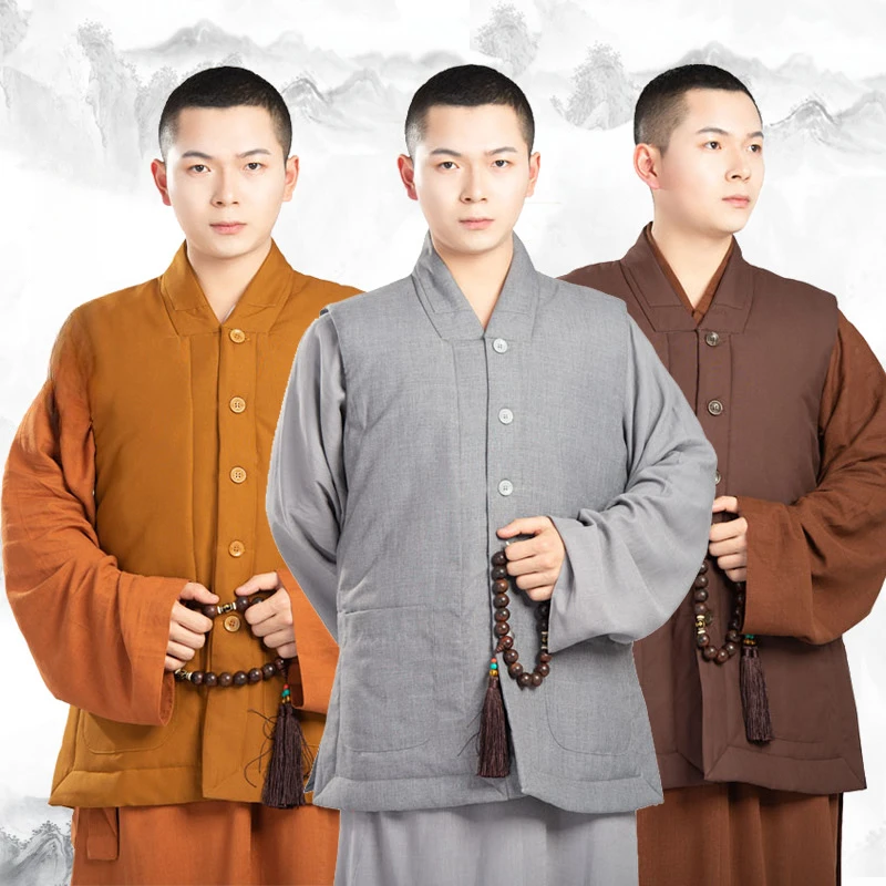 Winter-Warm-Shaolin-Monk-Suits-Kung-Fu-Clothing-Buddhist-Meditation ...