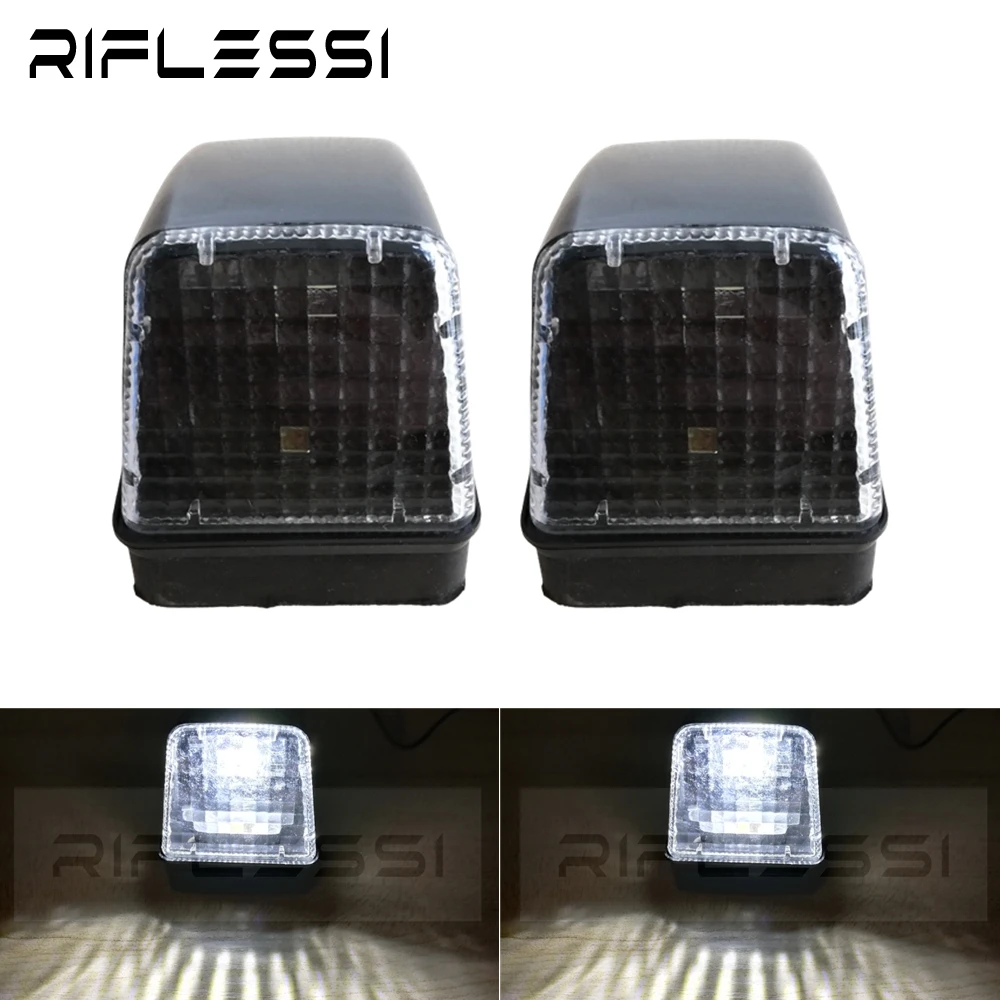 2-x-24V-Amber-White-LED-Lights-For-Volvo-FH-FM-Truck-Cab-Roof-Marker ...