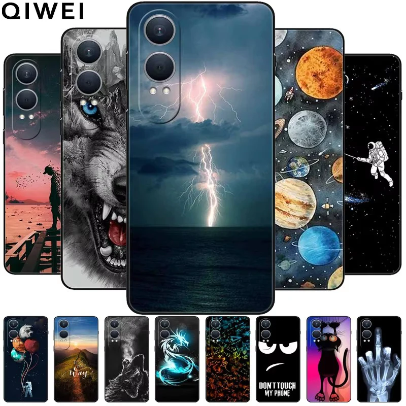 For One plus Nord CE 4 Lite Case Black TPU Silicone Soft Covers for ...