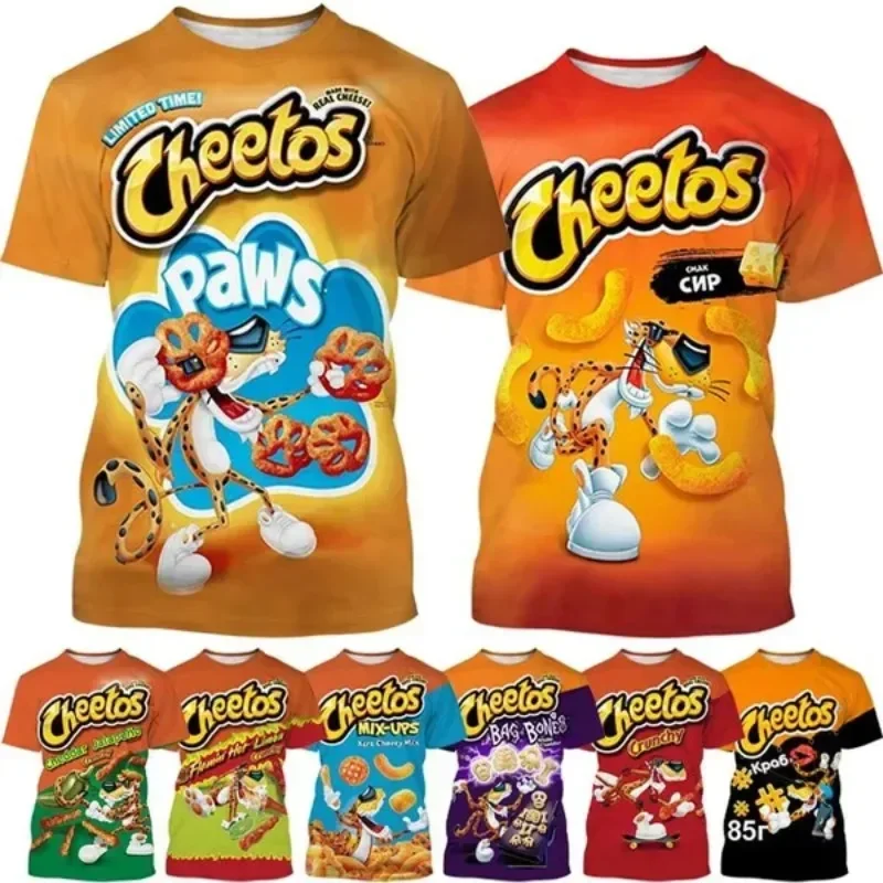 Cheetos-3D-Print-T-shirt-Funny-Fashion-Casual-Oversized-T-shirt-Cheetos ...