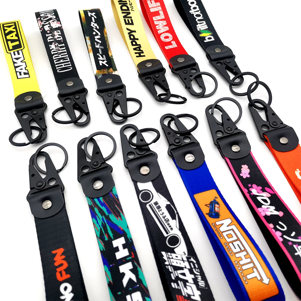 New-JDM-Key-Strap-Keychain-Key-Ring-Lanyard-Tags-Key-Strap-Tow-Car ...