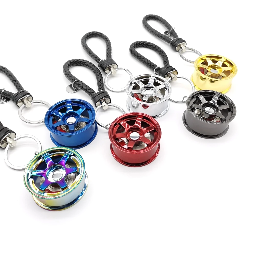 45mm-Wheel-Rims-Keychain-TE37-Design-Car-Wheel-Hub-Keyring-Zinc-Alloy ...