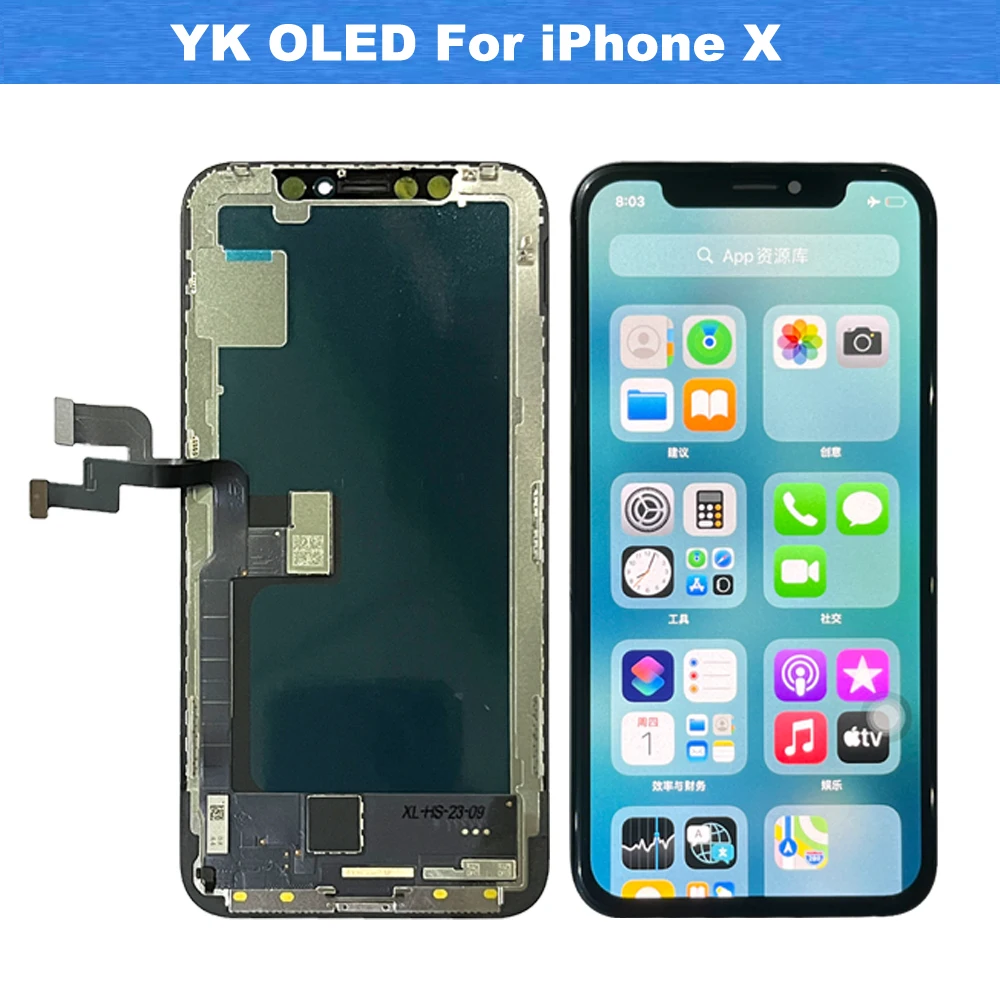 Экран YK AMOLED для iPhone 14 15 Pro Max X Xs 11 12 13 Pro Max ЖК ...