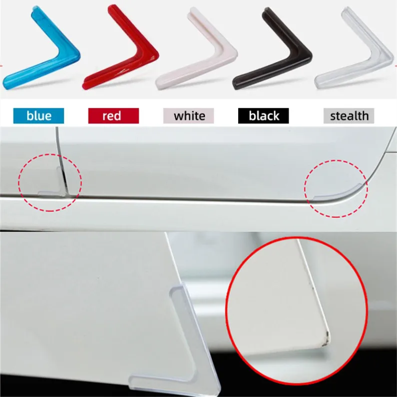 4Pcs-Silicone-Car-Door-Corner-Guard-Protective-Covers-Bumper-Crash ...