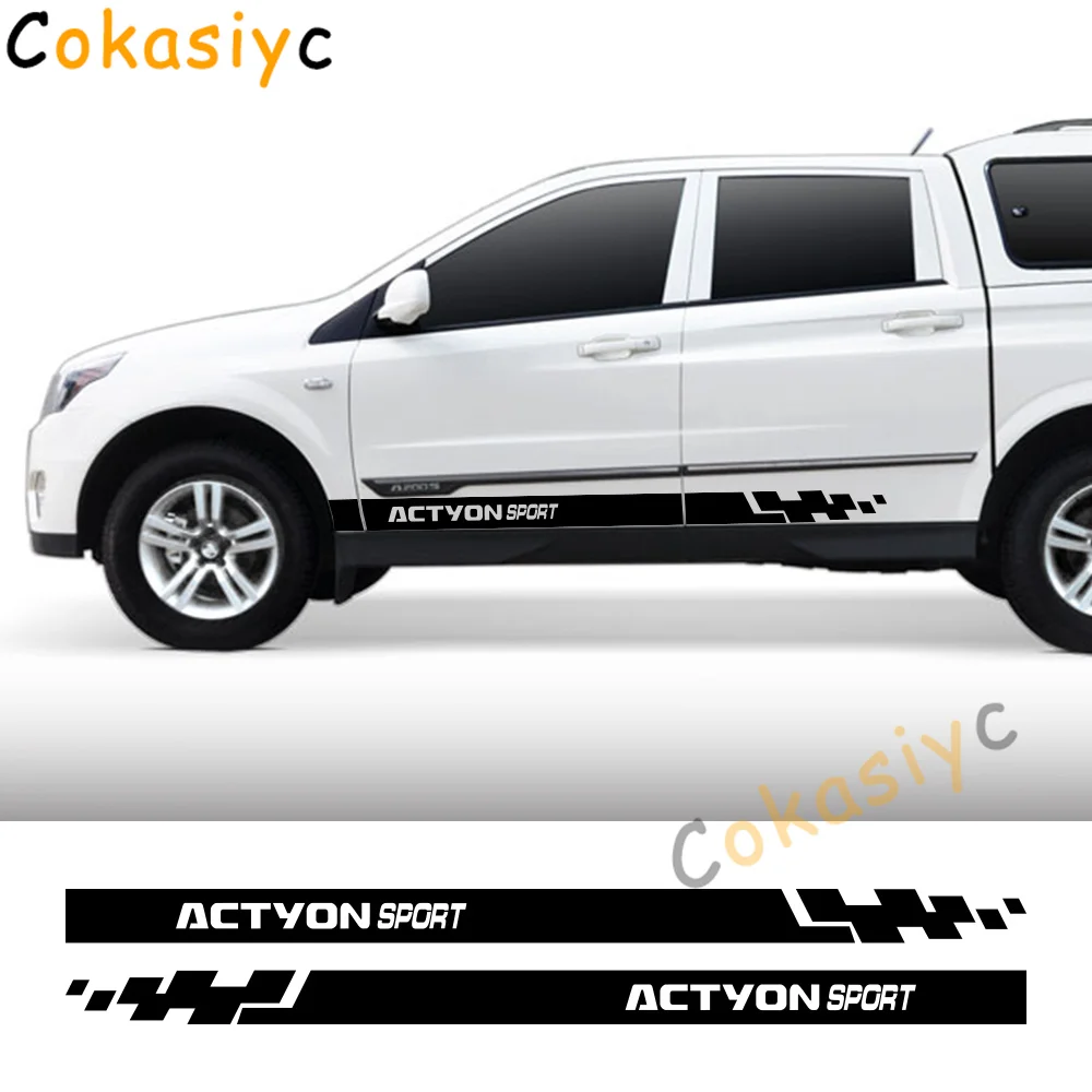 Door-Side-Sticker-For-Ssangyong-Actyon-Sport-AX5-Truck-Graphics-Racing ...