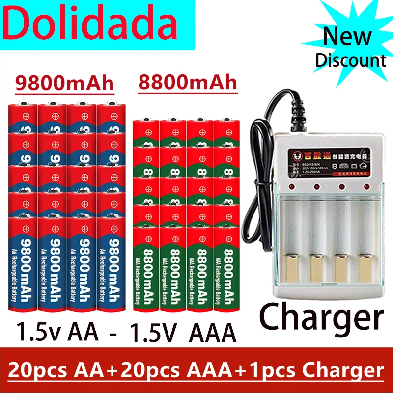 Batterie et chargeur4-Pile alcaline aste, adaptée à la télécommande ...