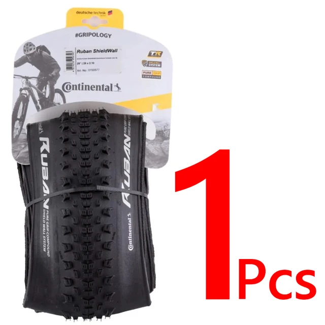 CONTINENTAL RUBAN SHIELDWALL Pneu sem câmara, dobrável pneu, MTB XC Pneu sem câmara, 27,5, 29 in ...