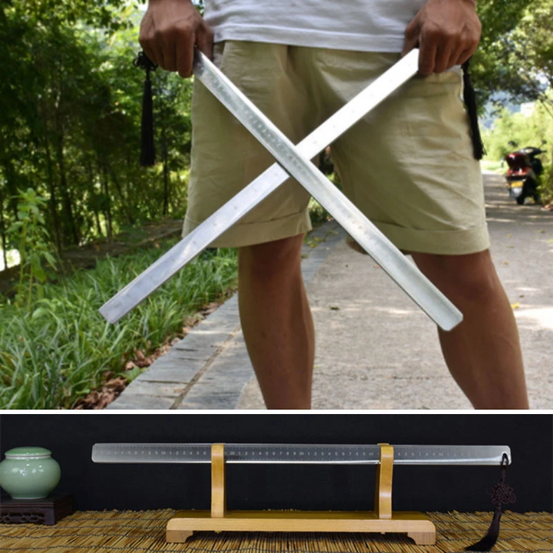 60cm Iron Ruler Martial Arts Supplies Stainless Steel Outdoor Self ...