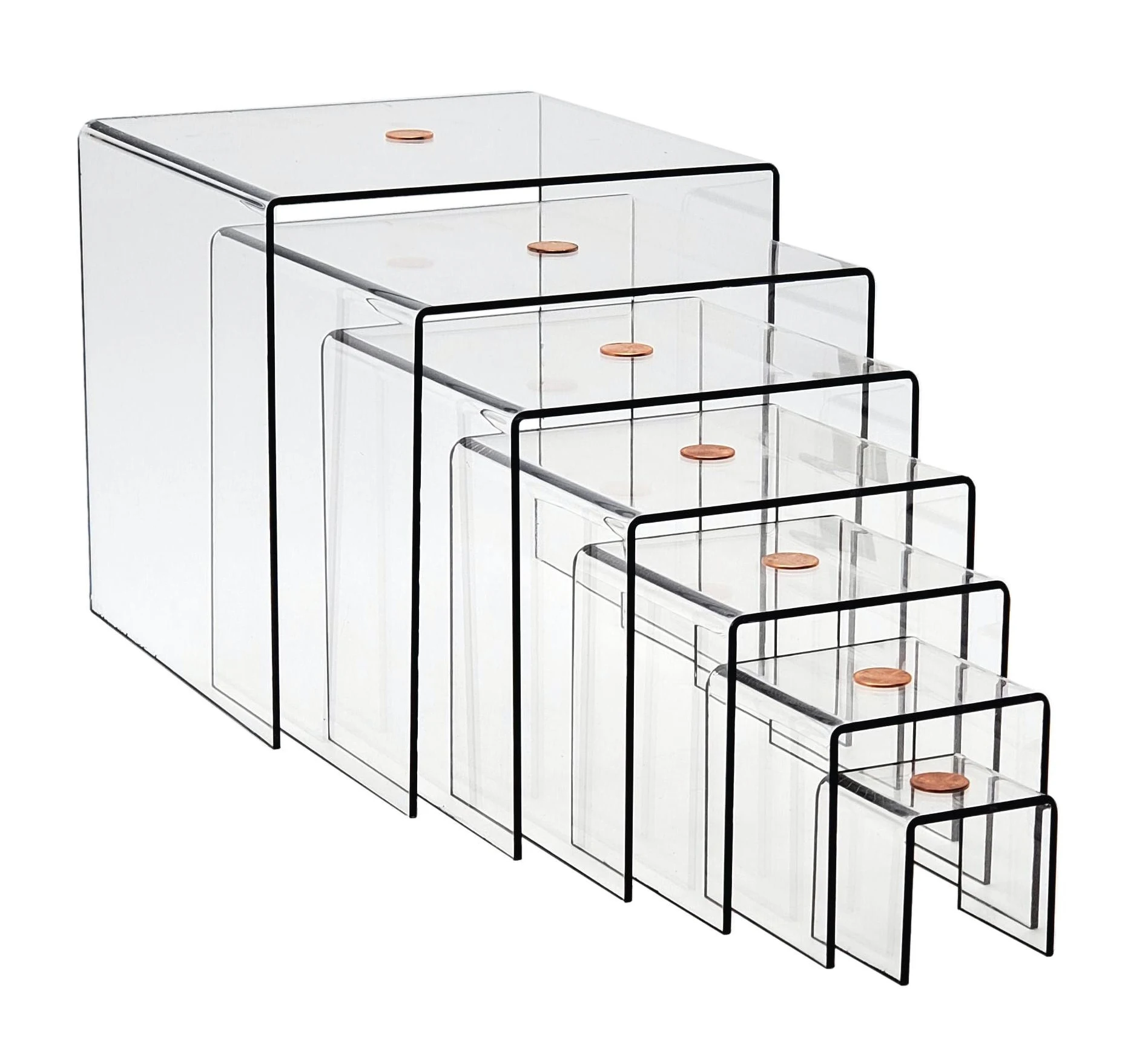 Thickened Acrylic Display Riser For Jewelry, Display Stand Shelf ...