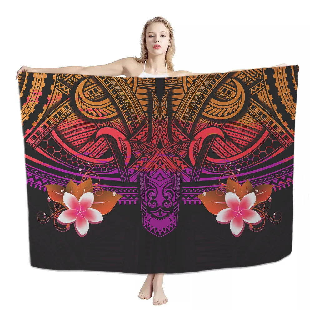 Hawaiian-Polynesian-Plumeria-Style-Beach-Towel-Soft-Beautiful-for-Girl ...
