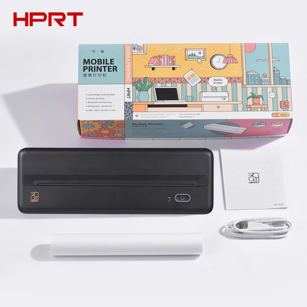 HPRT-MT810-A4-Portable-Thermal-Paper-Printer-Wireless-Bluetooth-Mobile ...
