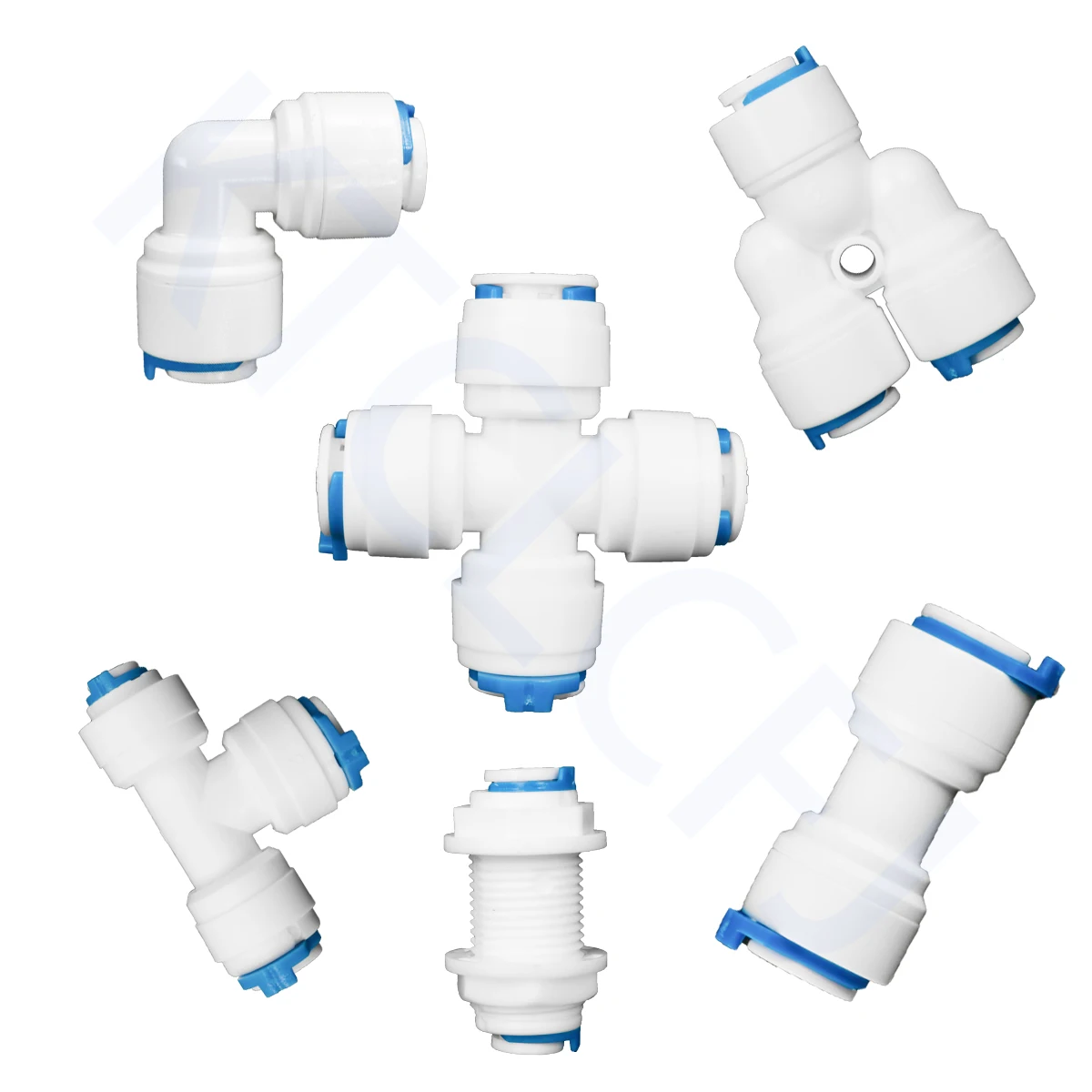 RO-Water-Hose-Connection-Straight-Elbow-Tee-Cross-1-4-3-8-Coupling ...