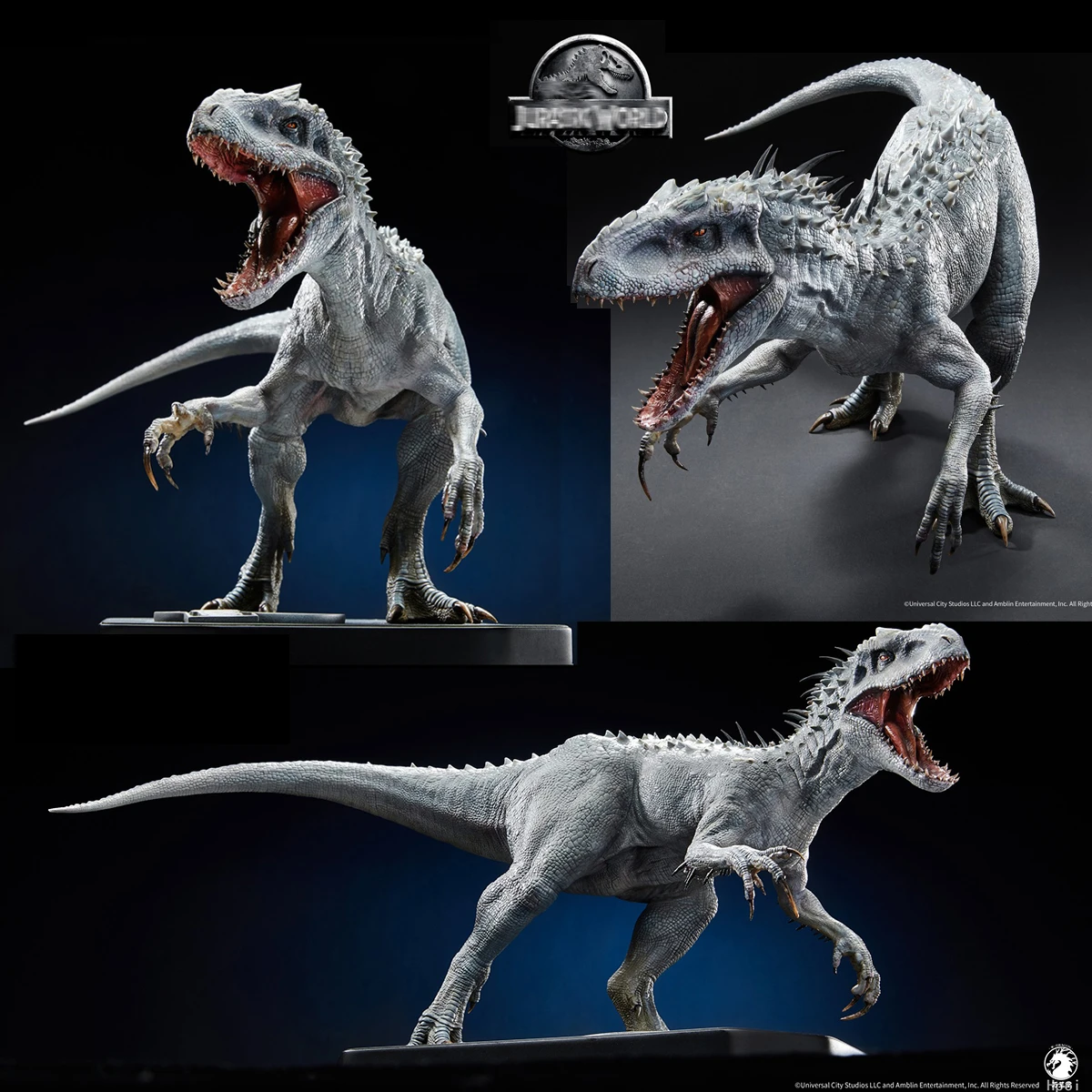 Original W Dragon 1/35 Indominus Rex figura SEÑOR DE Abyss prehistórico ...