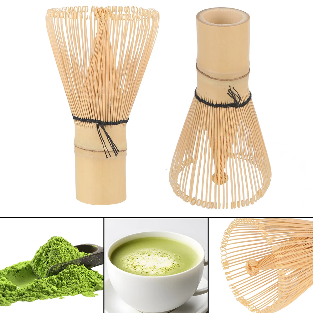 Taza de té Chasen de bambú para ceremonia japonesa, batidor de té verde ...