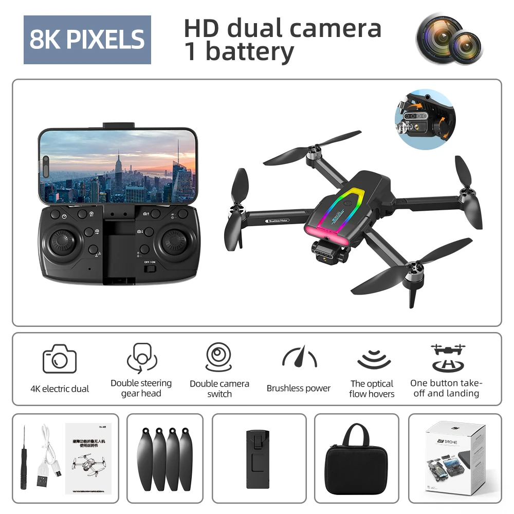 F199-Drone-Professional-8K-Dual-Camera-Obstacle-Avoidance-Optical-Flow ...