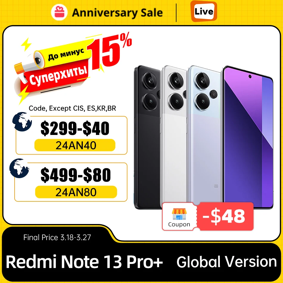Redmi Note 13 Pro+ 5G / 23090RA98G - Celulares Homologados Perú