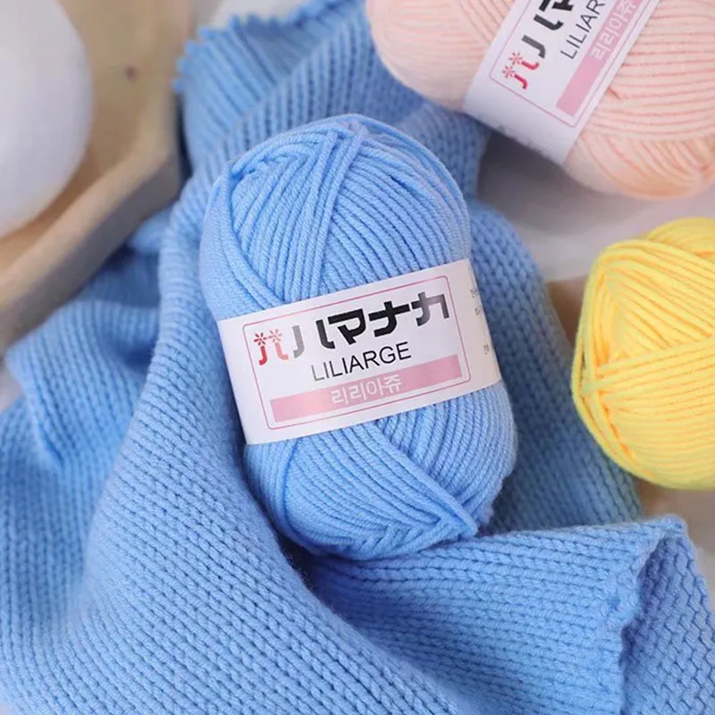 25G/Set Benang Katun Susu Lembut Anti pilling Rajutan Tangan Kualitas ...